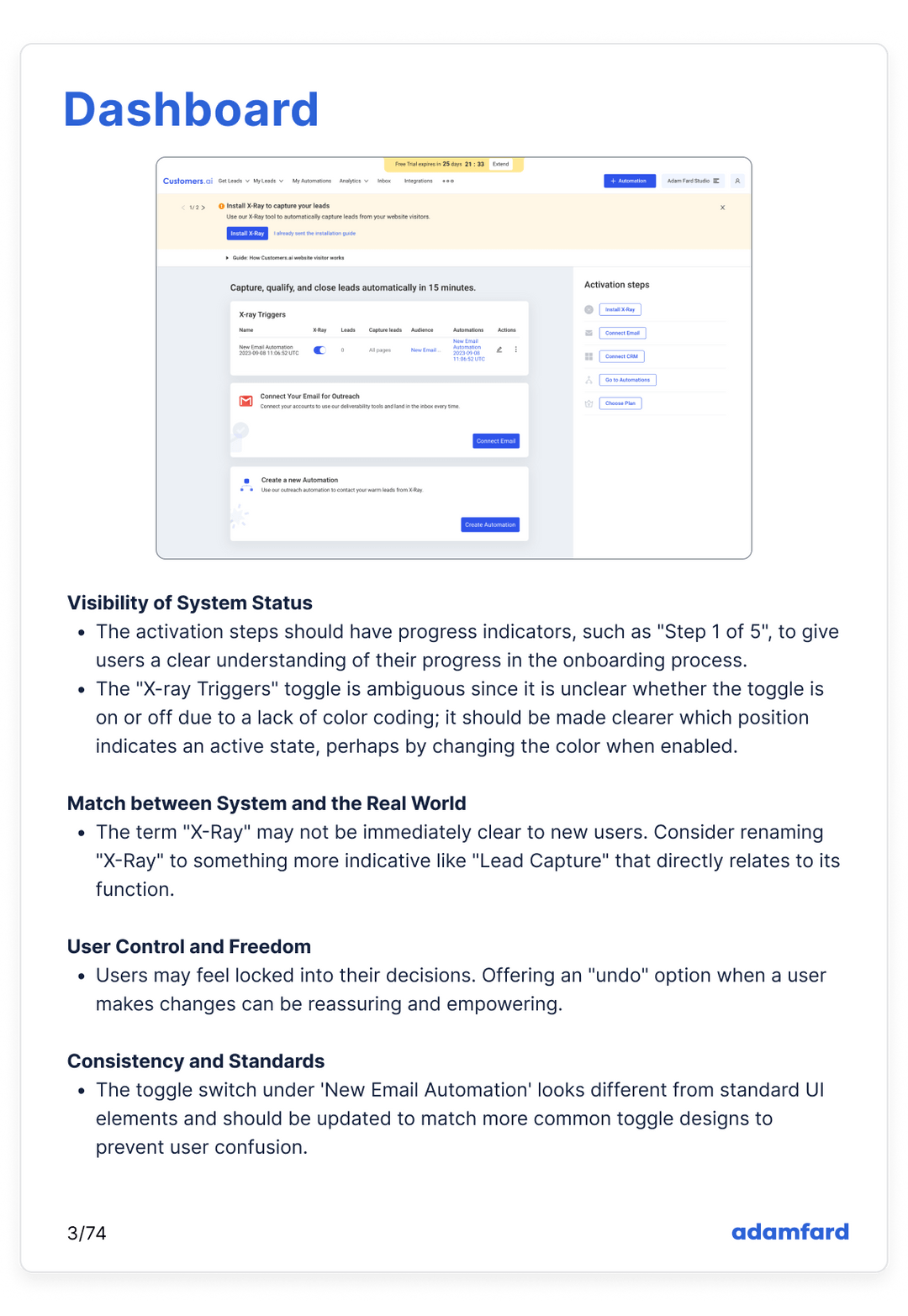 UI UX Design Agency for SaaS, Fintech & AI | Adam Fard UX Studio